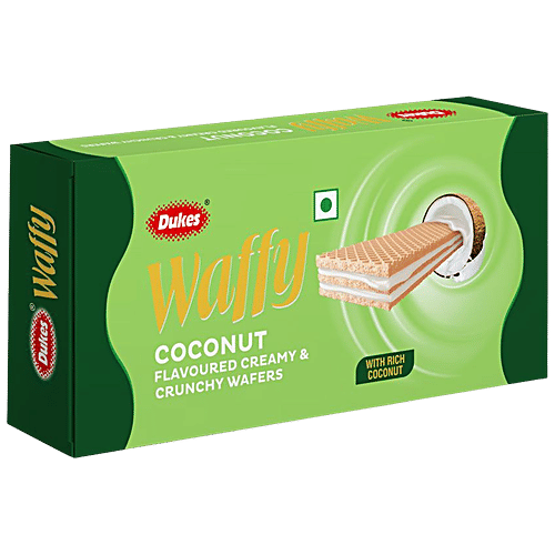 Buy Dukes Waffy - Coconut Flavoured Creamy & Crunchy Wafers Online at ...