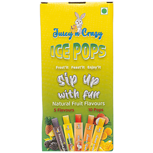 Buy Juicy N Crazy Ice Pops - Assorted Flavours Online at Best Price of ...