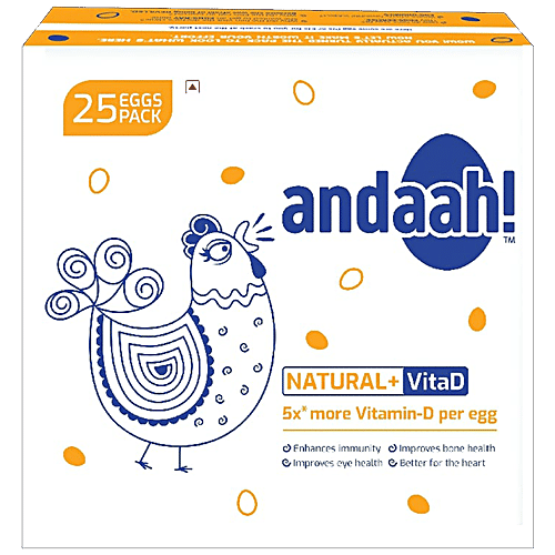Buy Andaah Eggs Natural + Vita D - Improves Bone Health Online at Best ...