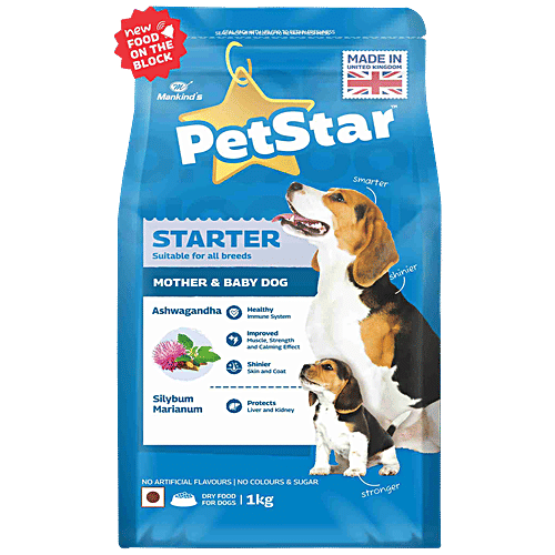Buy Mankind’s Petstar Starter Dry Dog Food - Ashwagandha, Mother & Baby ...