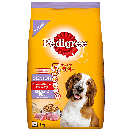 Buy Pedigree Senior Dry Dog Food - Chicken & Rice, 7+ Years Online at ...