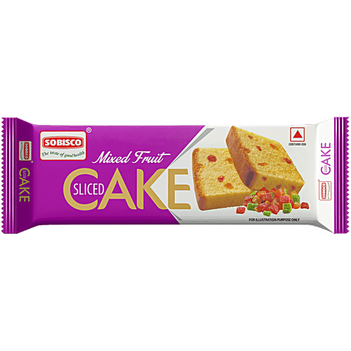 Buy Sobisco Mixed Fruit Slice Cake - Soft, Rich In Taste Online at Best ...
