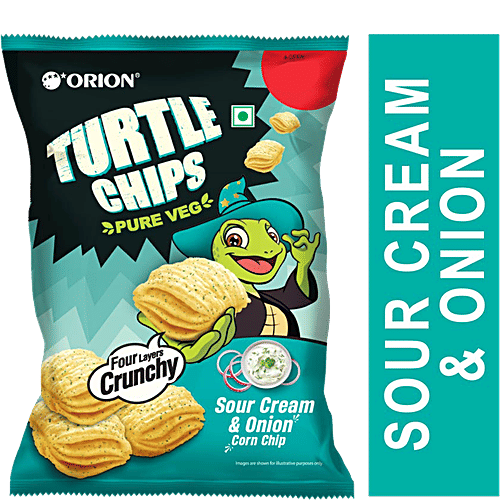 Buy Orion Turtle Chips - Sour Cream & Onion Online at Best Price of Rs ...