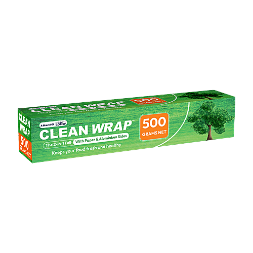 Buy Cleanwrap Aluminium + Paper Foil - 28.8 m, Food Grade, Freeze ...