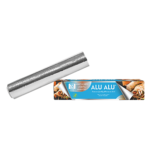 Buy Alu Alu Aluminium Foil - Silver, Premium Quality, 72 m, 11 Microns ...