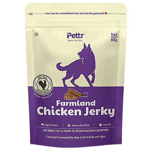 Buy Pettr Farmland Chicken Jerky - For Dogs, All Breeds & Ages Online ...