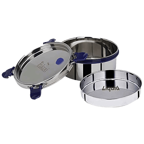 Buy PddFalcon Stainless Steel Eco Nxt Duo Tiffin Box - With Plate ...