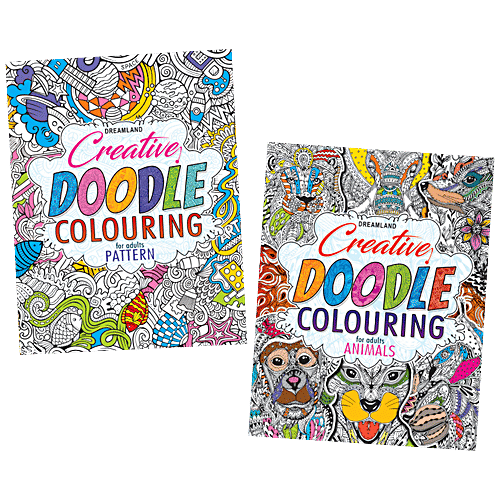 Buy Dreamland Creative Doodle Colouring Book For Adults - Pattern ...