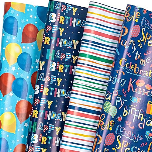 Buy Creative Space Gift Wrapping Paper, For Gifting, Assorted Design ...
