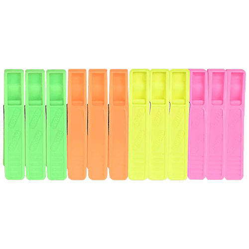 Buy Creative Space Plastic Cloth Clip Set - Multicoloured Online at ...
