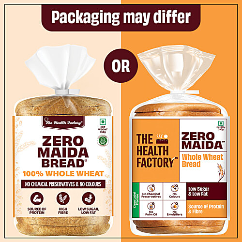 Buy The Health Factory 100% Whole Wheat Bread Online at Best Price of ...