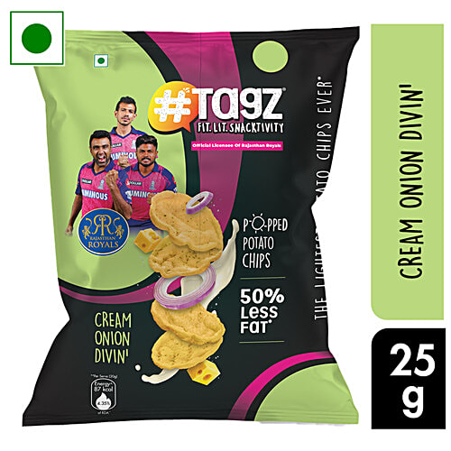 Buy tagz Cream Onion Divin' Popped Potato Chips Online at Best Price of ...