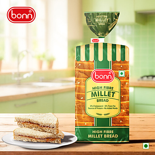 Buy Bonn Bread High Fibre Millet Bread Online at Best Price of Rs 54 ...