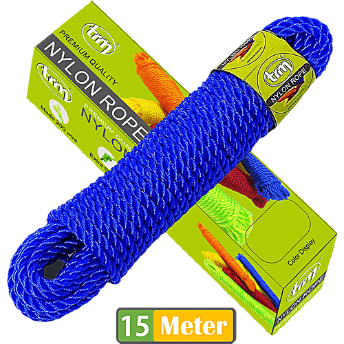 Buy Trm Nylon Rope - 15 m, Blue, Premium Quality Online at Best Price ...