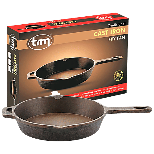 Buy Trm Cast Iron Fry Pan/Skillet - Induction Friendly, Non-Stick, 26 ...