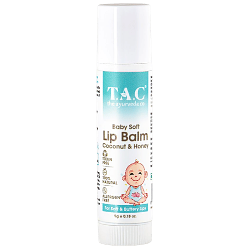 Buy TAC - The Ayurveda Co. Baby Soft Lip Balm - With Coconut & Honey ...