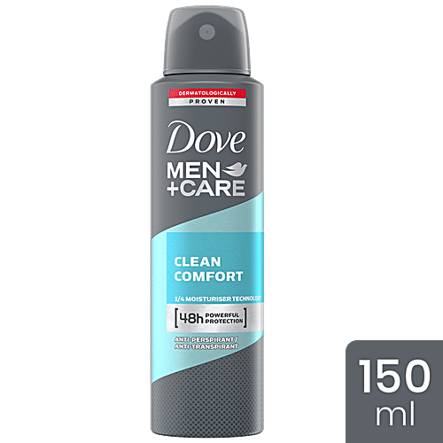 Buy Dove Deo Men+Care Clean Comfort Dry Spray Antiperspirant Deodorant ...