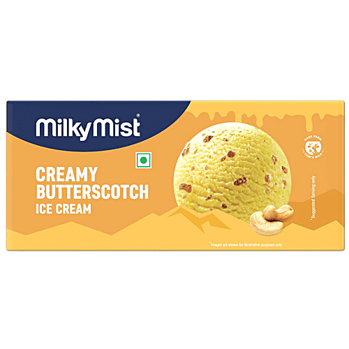 Buy Milky Mist Creamy Butterscotch Ice Cream, Family Pack Online at ...