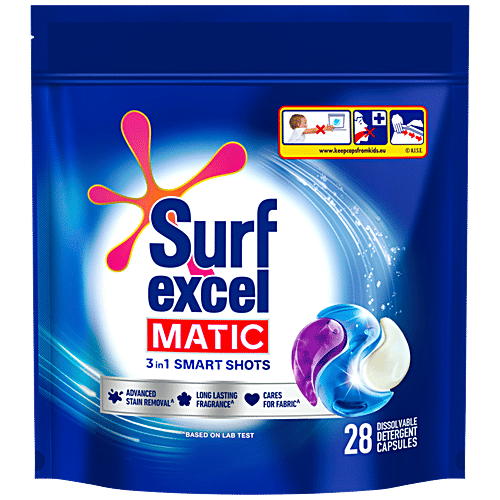 Buy Surf Excel Matic 3 In 1 Smart Shots Online at Best Price of Rs 420 ...