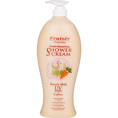 Buy FRUISER Double Moisturising Shower Cream Goat’s Milk UV White With ...