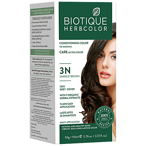 Buy BIOTIQUE Herbcolor Conditioning Hair Color - No Ammonia Online at ...