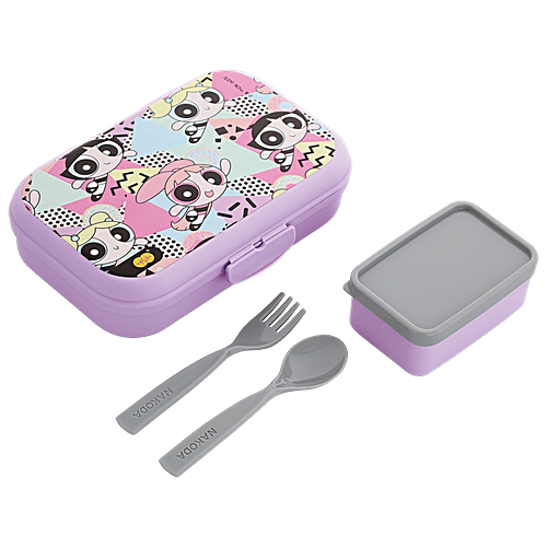 Buy Nakoda Kids Lunch Box Big Powerpuff Girls Dino Food Grade Plastic ...