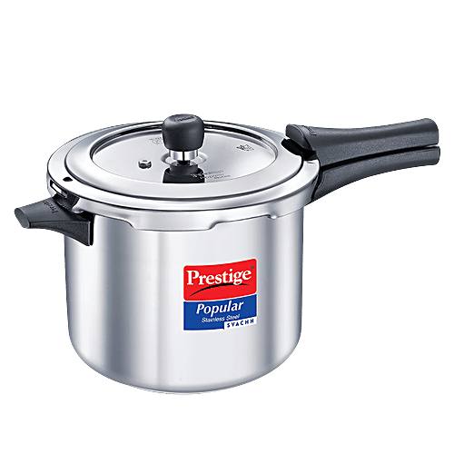 Buy Prestige Popular Svachh Stainless Steel Pressure Cooker With ...