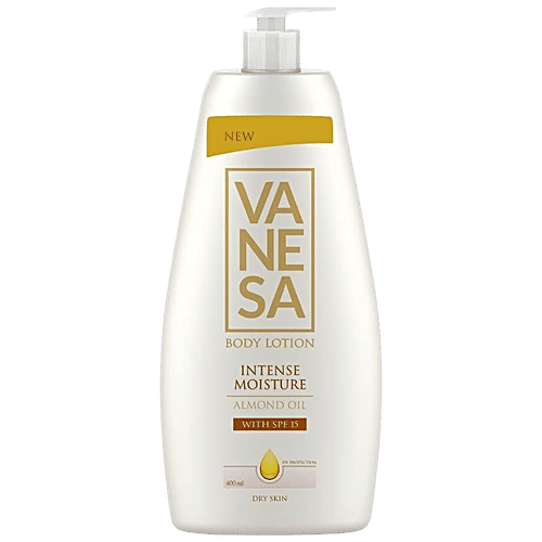Buy Vanesa Body Lotion Intense Moisture - With SPF 15, Almond Oil ...