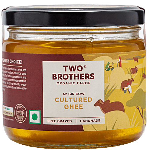 Buy Two Brothers Organic Farms Desi Cow Ghee, Gir Cow Online at Best ...