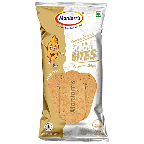 Buy Maniarr's Garlic Bread Slim Bites Wheat Chips Online at Best Price ...