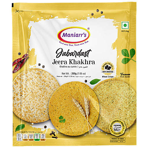 Buy Maniarr's Jabardast Jeera Khakhra Online at Best Price of Rs 80 ...