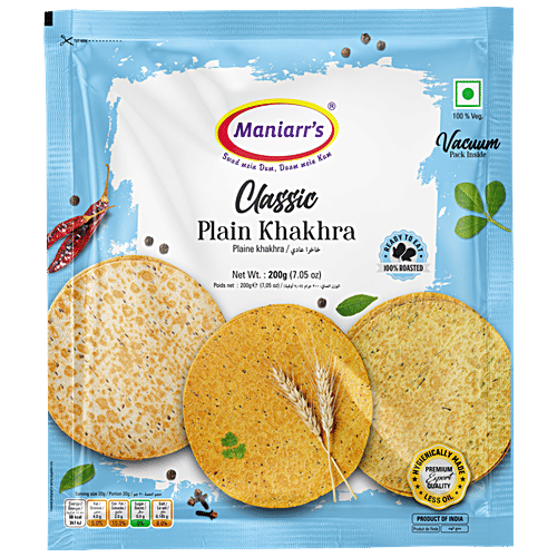 Buy Maniarr's Classic Plain Khakhra Online at Best Price of Rs 60 ...