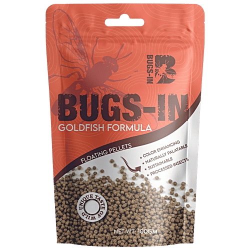 Buy BUGS-IN Goldfish Formula - Floating Pellets Fish Food Online at ...