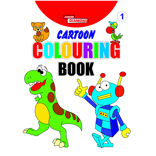 Buy Junior Diamond Cartoon Colouring Book - 1, For Kids, 16 Pages ...