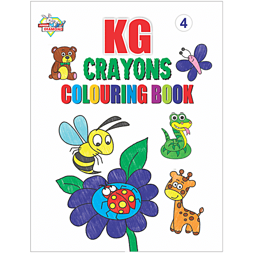 Buy Junior Diamond KG Crayons Colouring Book - 04, For Kids, 16 Pages ...