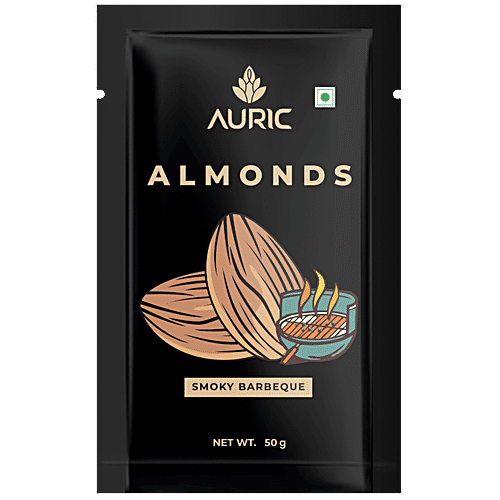 Buy Auric Smoky Barbeque Almonds Online at Best Price of Rs 84 - bigbasket