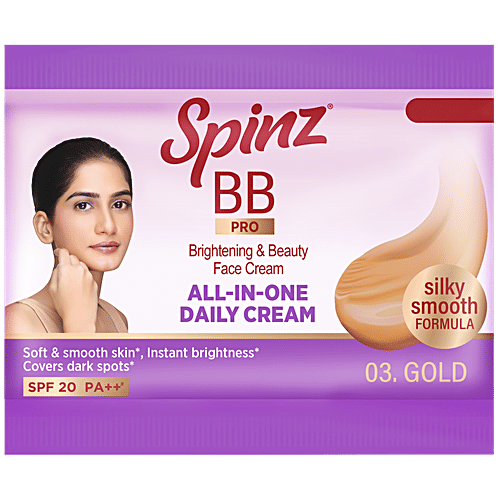 Buy Spinz BB Pro All In One Daily Cream - SPF 20 PA ++ Online at Best ...