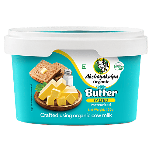 Buy Akshayakalpa Organic Table Butter - Salted Online at Best Price of ...