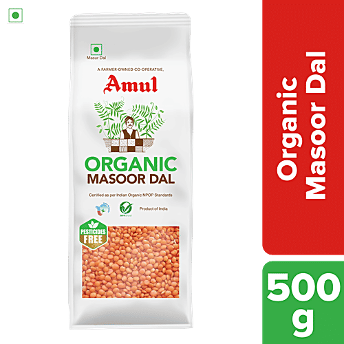 Buy Amul Organic Masoor Dal Online at Best Price of Rs 76.5 - bigbasket