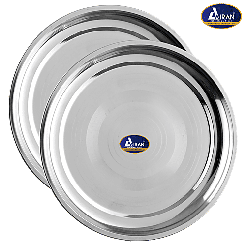 Buy Airan Stainless Steel Meenakshi Plate - No.12 Online at Best Price ...