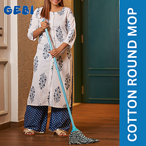 Buy Gebi Cotton Round Floor Mop - 128 cm Online at Best Price of Rs ...