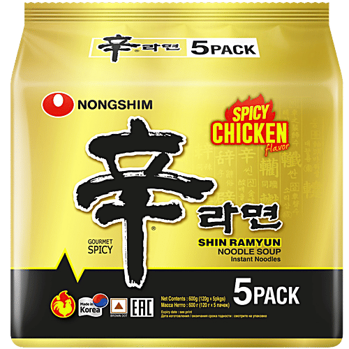 Buy NONGSHIM Shin Ramyun Instant Noodle Soup - Spicy Chicken Flavour ...