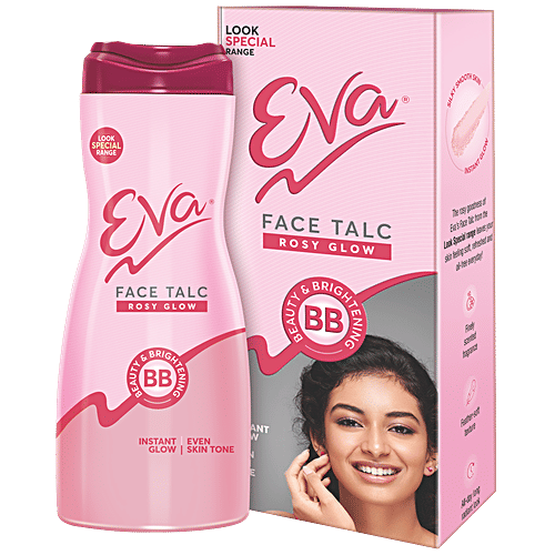 Buy Eva Rosy Glow Face Talc - For Instant Glow & Even Skin Tone Online ...