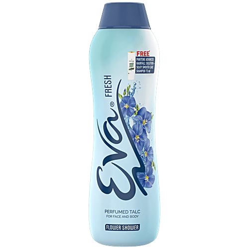 Buy Eva Fresh Perfumed Talc - Flower Shower, For Face & Body Online at ...