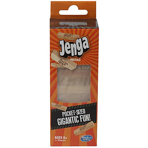 Buy Hasbro Gaming Jenga Mini Hardwood Blocks Stacking Tower Game For ...