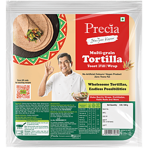 Buy Precia Multigrain Tortilla Wrap Online at Best Price of Rs 140 ...