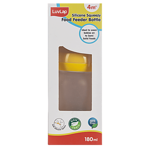 Buy LuvLap Easy Squeezy Food Feeder Bottle - Silicone Spoon, Smart Dust ...