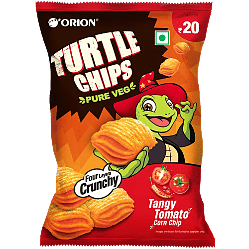 Buy Orion Tangy Tomato Corn Turtle Chips Online at Best Price of Rs 20 ...