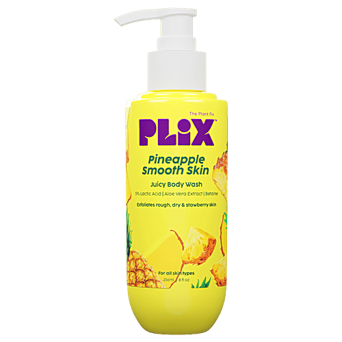 Buy Plix Pineapple Smooth Skin Juicy Body Wash - 5% Lactic Acid, Aloe ...