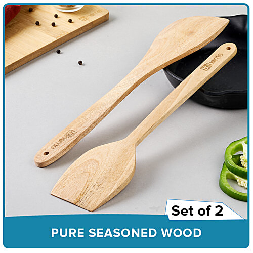 Buy bb home Wooden Spatula & Turner Set - 30cm Online at Best Price of ...